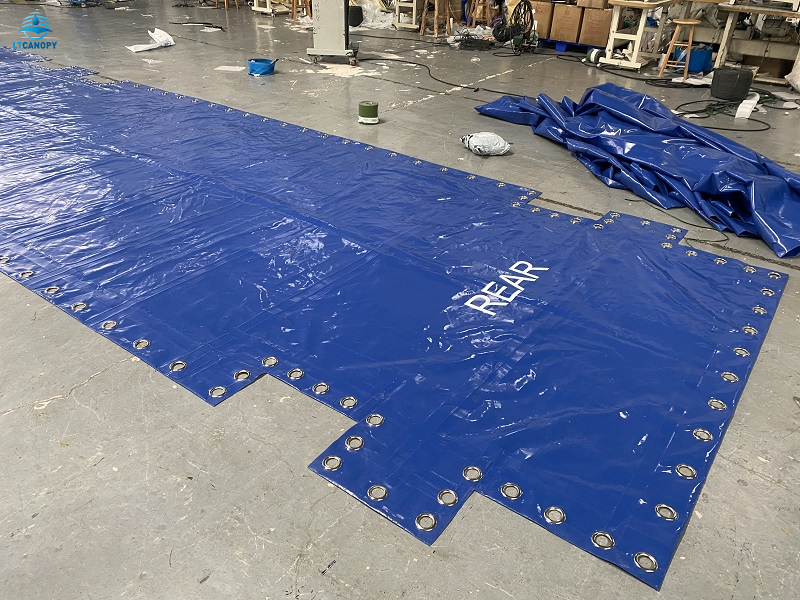Customized Heavy Duty Open Top Container Tarpaulin Cover - Buy shipping ...