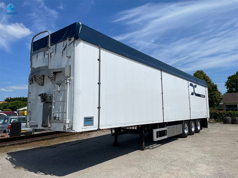 Semi Trailer Top Cover - Buy open top trailer cover, heavy duty trailer ...