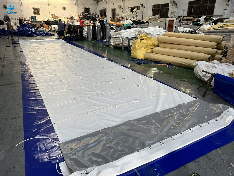 Semi Trailer Top Cover - Buy open top trailer cover, heavy duty trailer ...