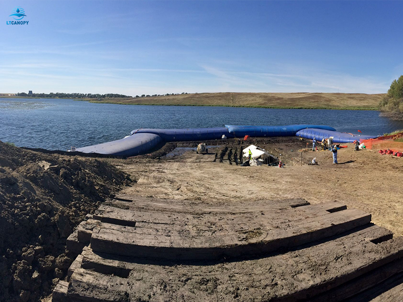 Water Inflated Cofferdam for Construction - Buy quick dam water-filled ...