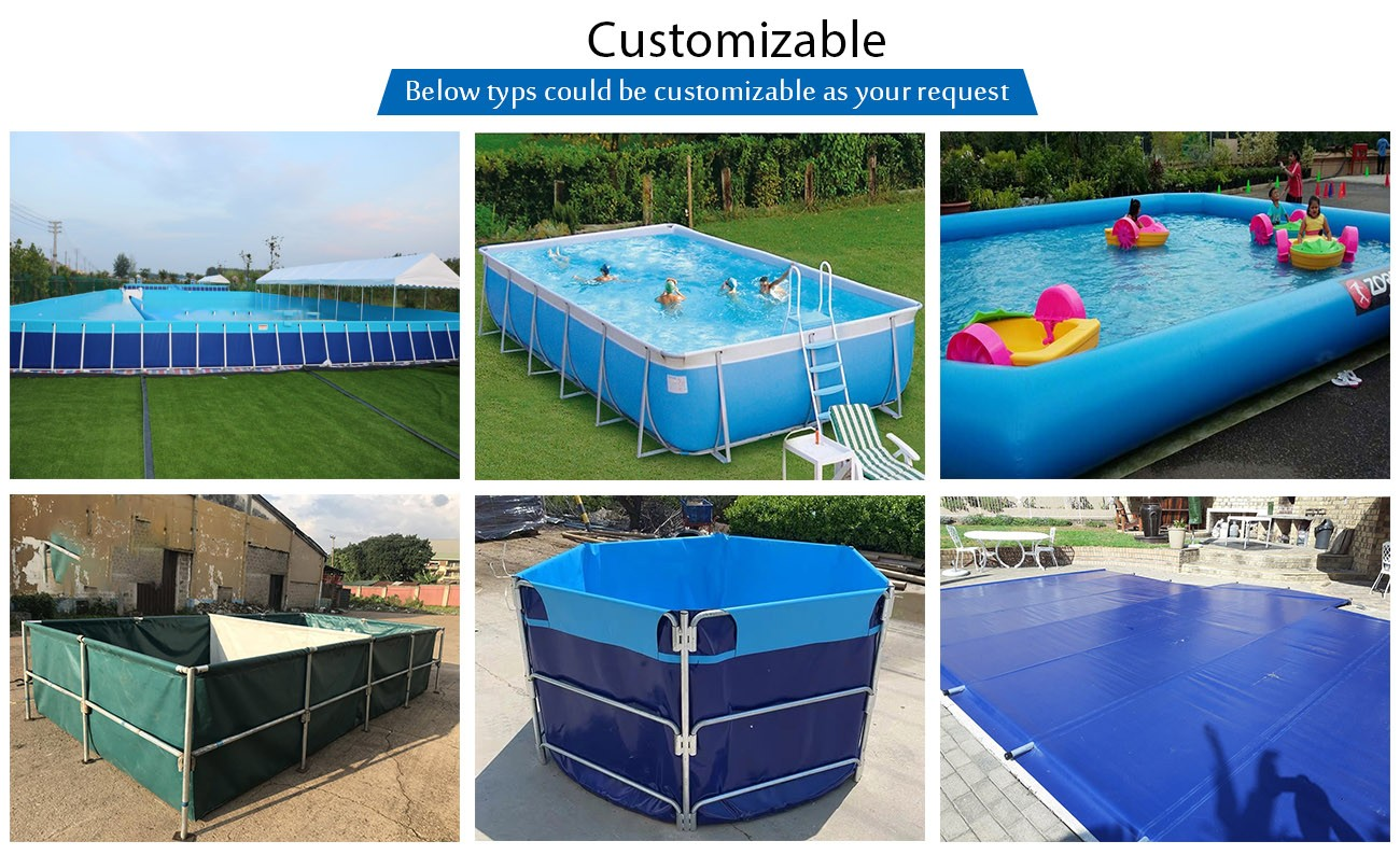 PVC Collapsible Fish Pond for Customized Size - Buy fish farming tank ...