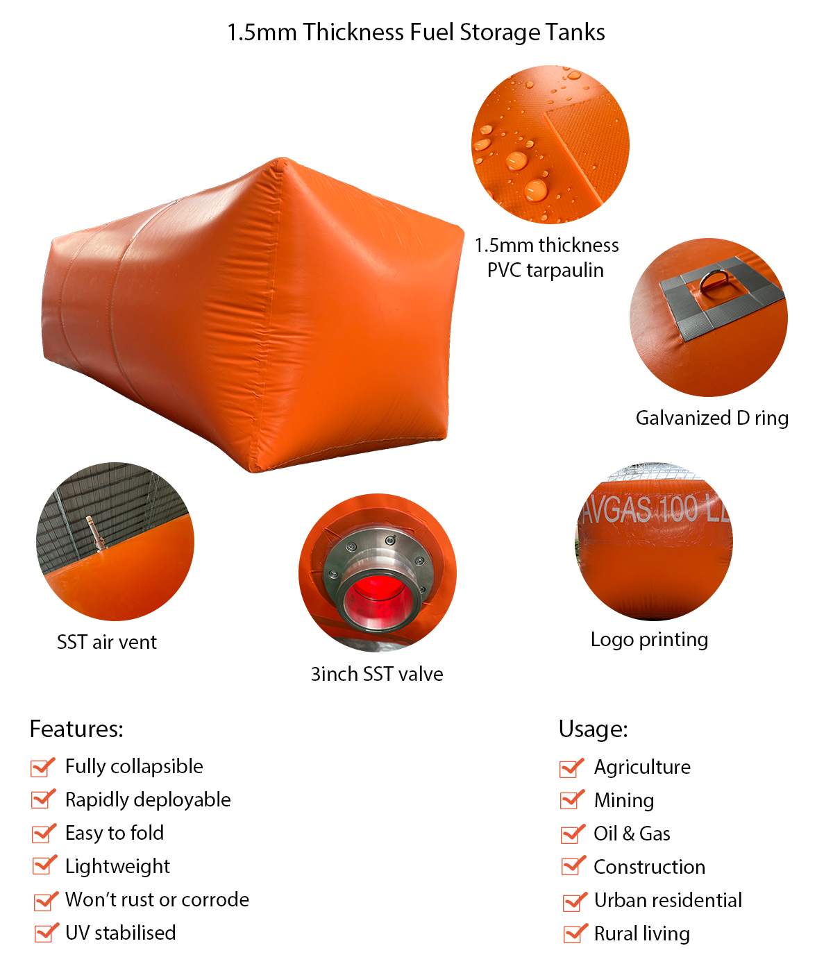 Flexible Bladder Fuel Tanks Manufacturer - Buy fuel bladder, fuel ...