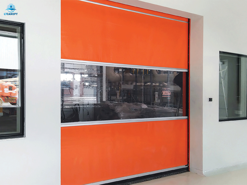 Orange High Speed Roll Up Door - Buy industrial high speed roll up ...