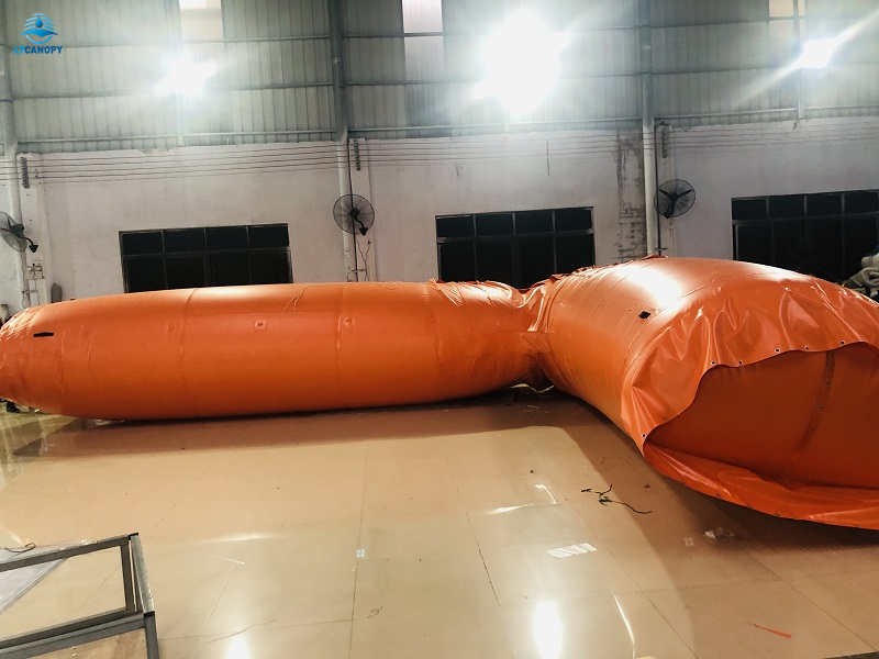 Temporary Water Dam for Flood Control - Buy inflatable flood barrier ...