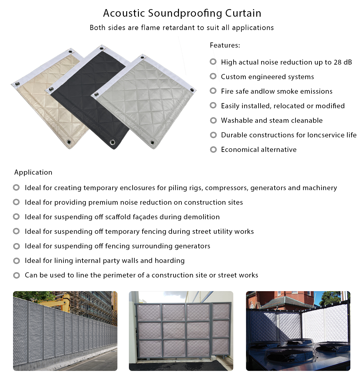 Acoustic Soundproofing Curtain Manufacturer - Buy soundproof acoustic ...
