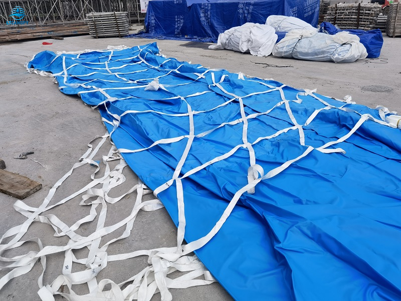 Blue Water Filled Bladder Tank for Construction Site - Buy large water ...