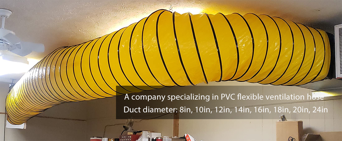 PVC Flexible Ducting Flame Retardant for Ventilation - Buy tunnel duct ...