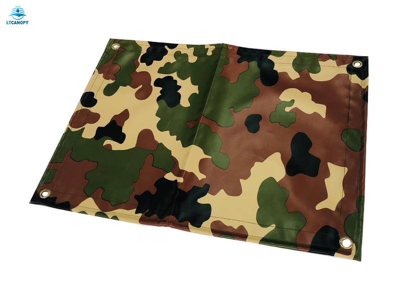 Camouflage PVC Coated Mesh Tarpaulin for Military Vehicle Cover - Buy ...