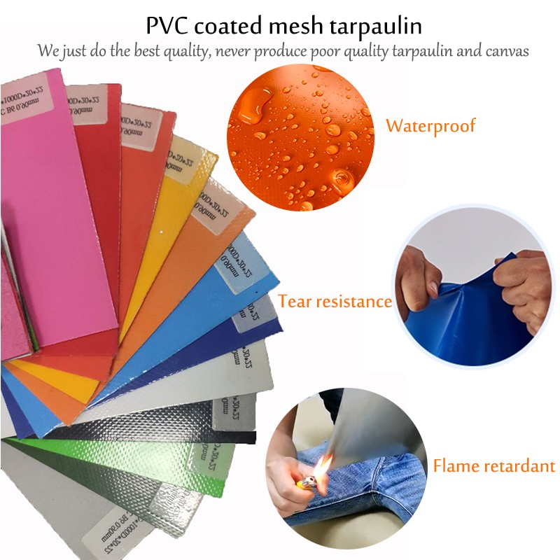 Orange PVC Coated Mesh Tarpaulin for PVC Foldable Hose - Buy waterproof ...