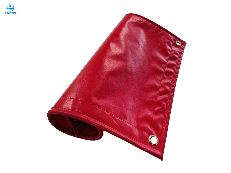 Red Waterproof PVC Coated Tarpaulin - Buy tarpaulin cover, pvc ...