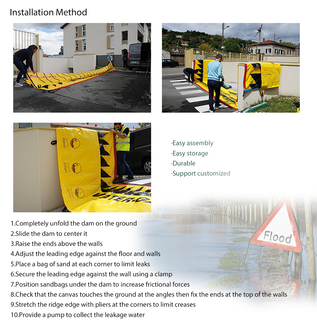 Water Gate Self Rising Flood Barrier - Buy water gate, flood barrier ...