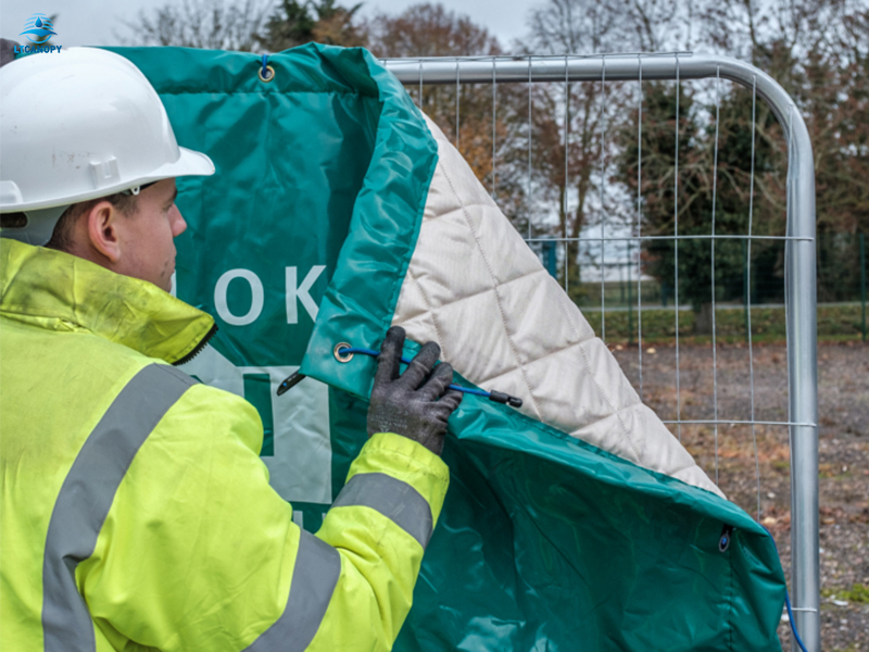 Acoustic Soundproof Shield for Noise Reduction 3.5X2m - Buy noise ...