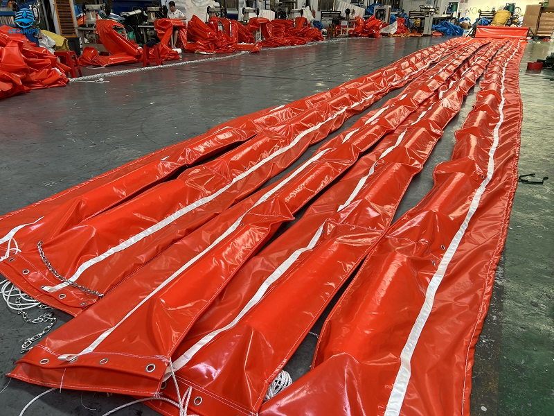 Floating Containment Boom Barrier - Buy containment booms, oil fence ...
